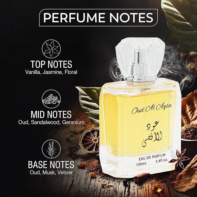 Chronic Oud Al Aqsa Eau de Parfum for Unisex – 100ml – Coral Perfumes India